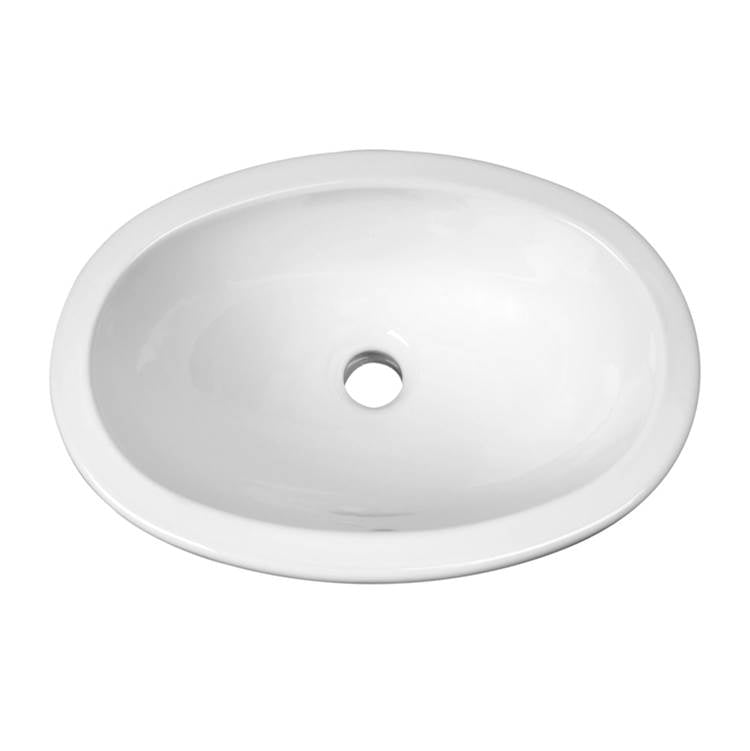 Barclay 4-525WH Lily Wash Basin - White – Plumbing Overstock
