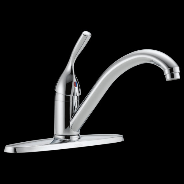 Delta 100-DST Single Handle Kitchen Faucet – Plumbing Overstock