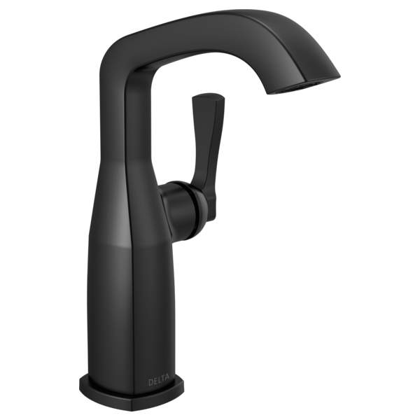 Delta 676-BL-DST Single Handle Mid-Height Bathroom Faucet – Plumbing ...