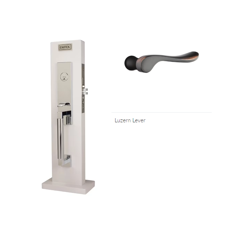 Emtek 3035LULH Dummy , Hercules Smooth Monolithic Mortise , Luzern Lev ...