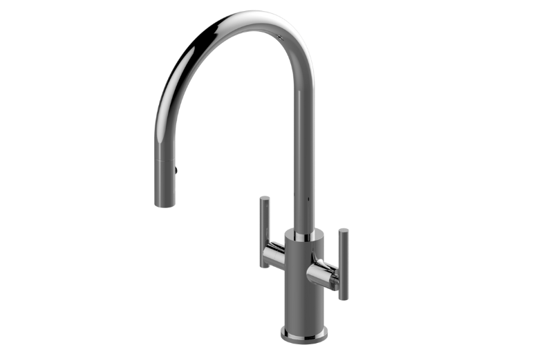 Graff G-4671-LM49D Pull-Down Two-Handle Kitchen Faucet – Plumbing Overstock