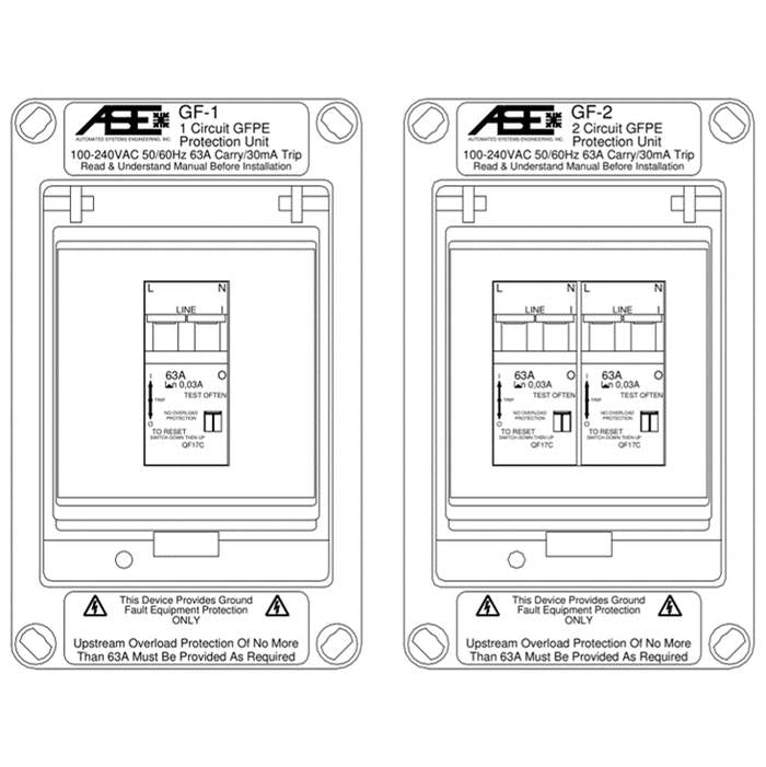 Warmup ODC-GF-1 In-line 30mA GFEP protection up to 63A (carry-rating ...