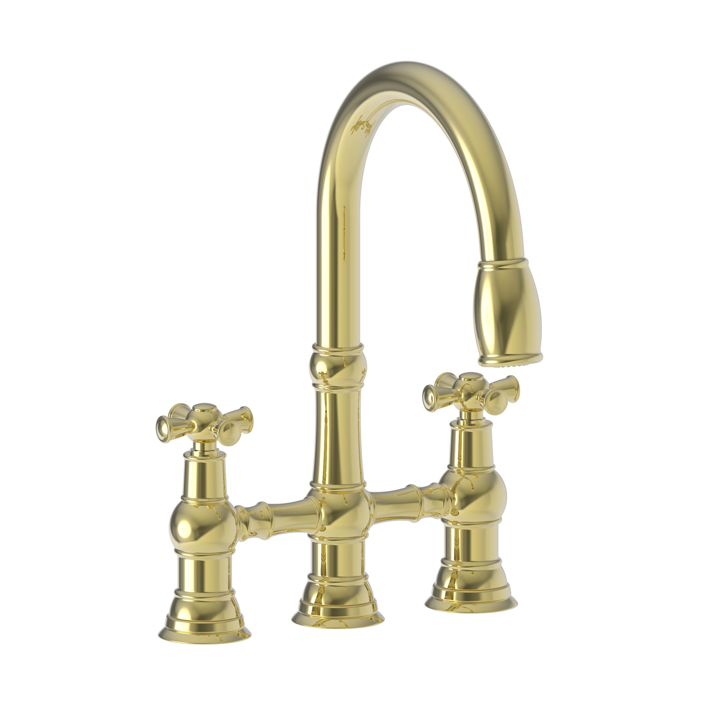 Newport Brass 2470-5462 Jacobean Kitchen Bridge Pull-Down Faucet ...