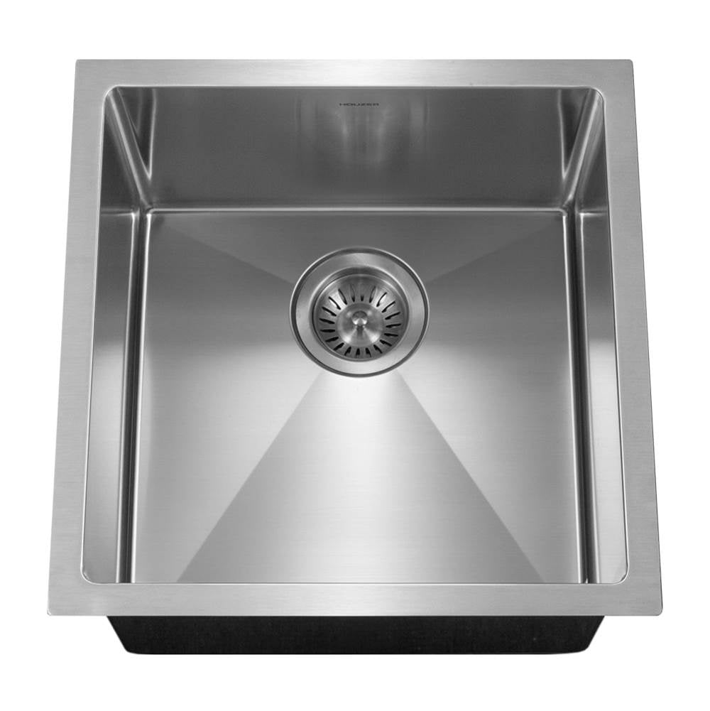 Hamat AXI-1718B 10mm Radius Undermount Prep Bowl Kitchen Sink ...