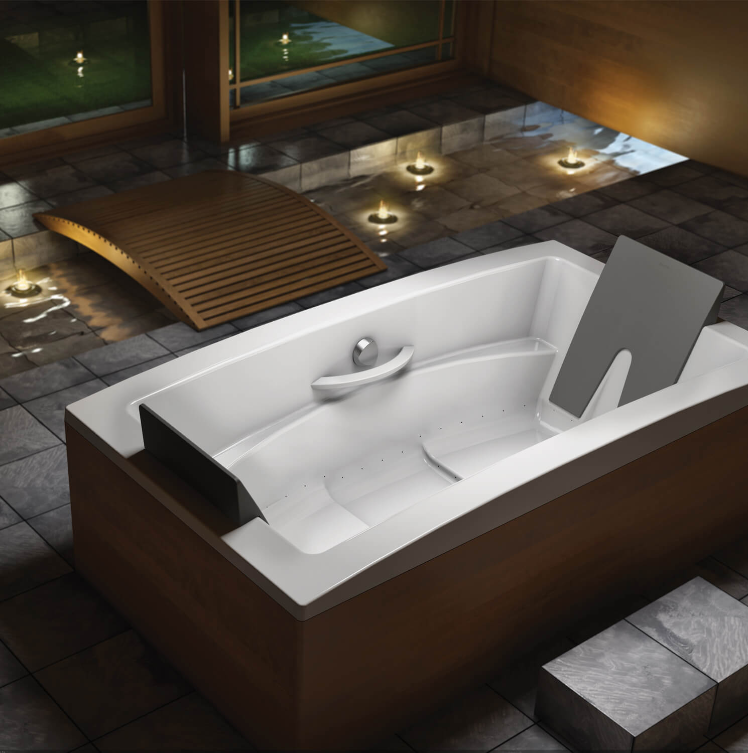 Bain Ultra BINURD10T INUA 72 x 40 DROP-IN Thermomasseur Air Bath Tub ...